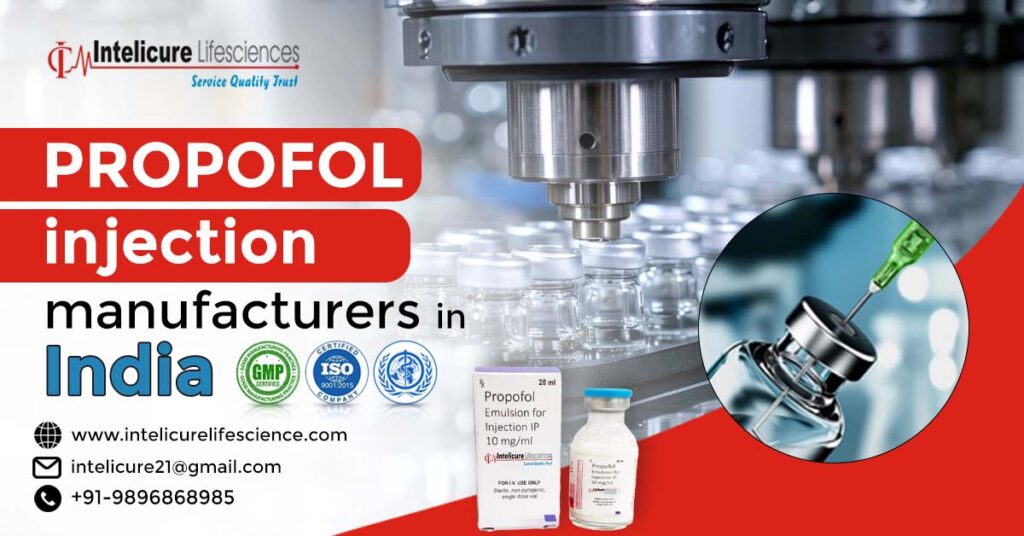 Top Propofol Injection Manufacturers in India